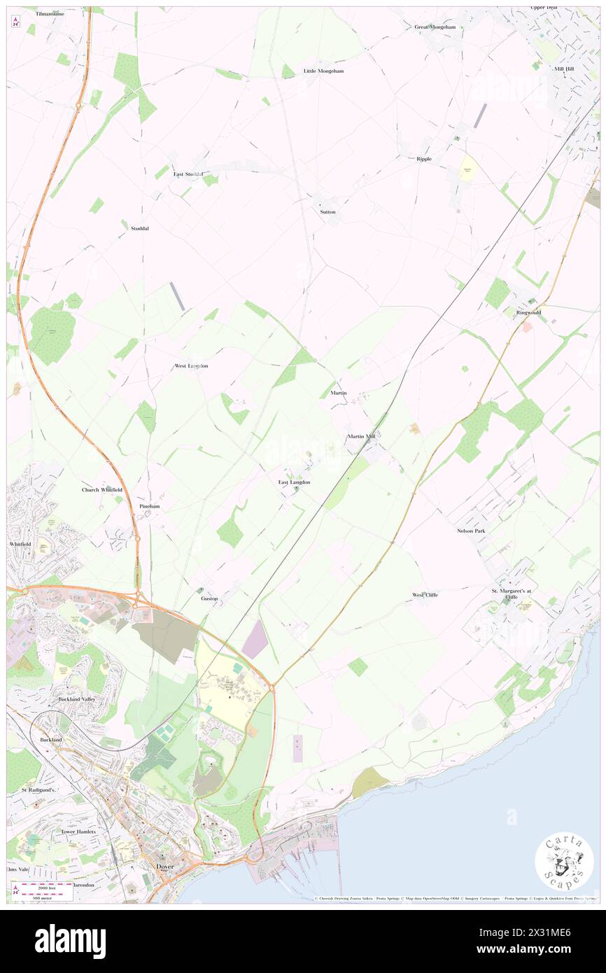 Map of langdon hi-res stock photography and images - Alamy