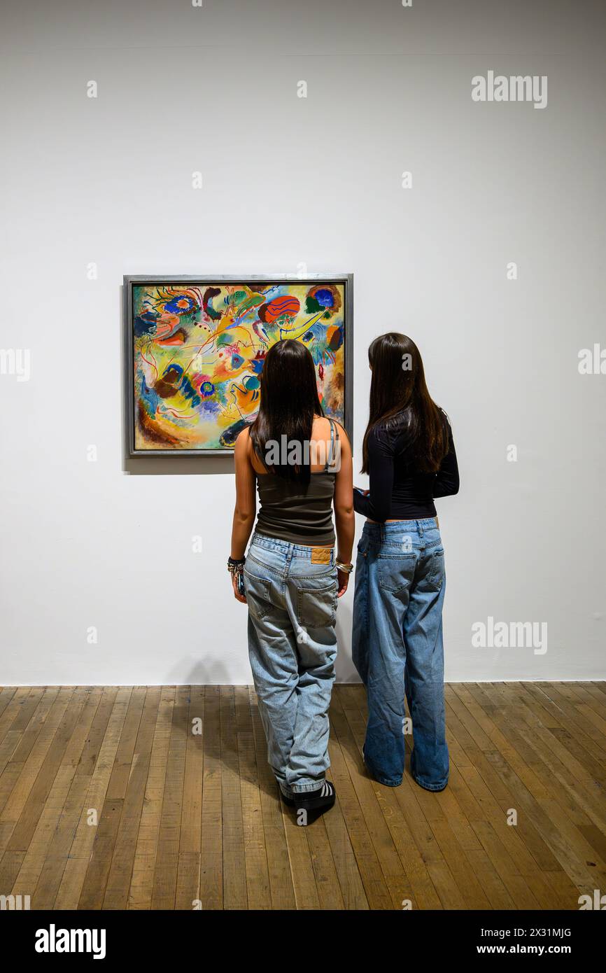 London, UK, 23rd April 2024, An international circle of friends in the ...