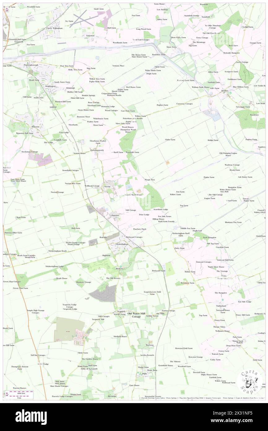 Dunston, Lincolnshire, GB, United Kingdom, England, N 53 9' 34'', S 0 ...