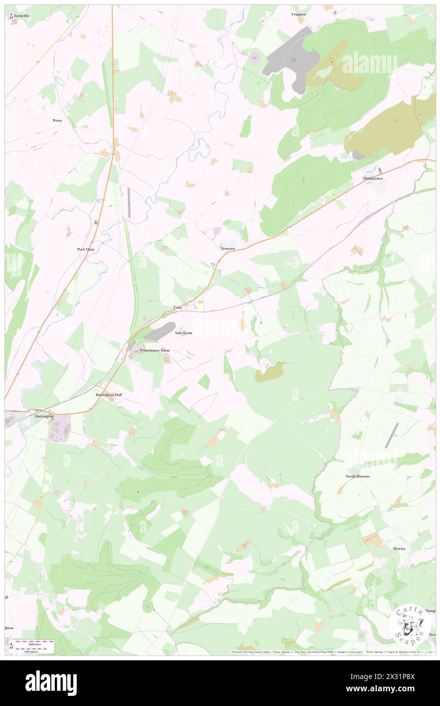 Kingdom of powys map hi-res stock photography and images - Alamy