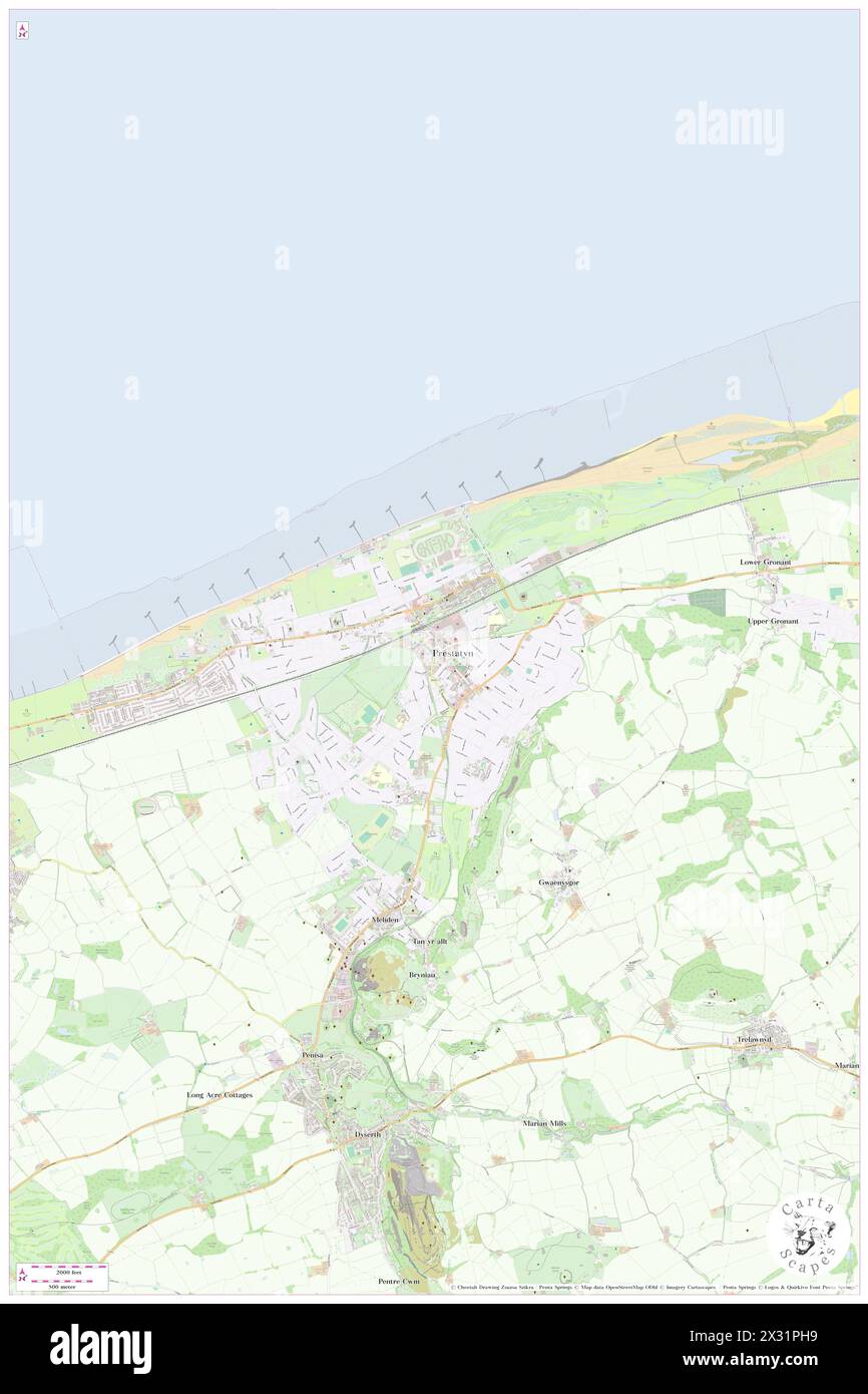 Map of prestatyn hi-res stock photography and images - Alamy
