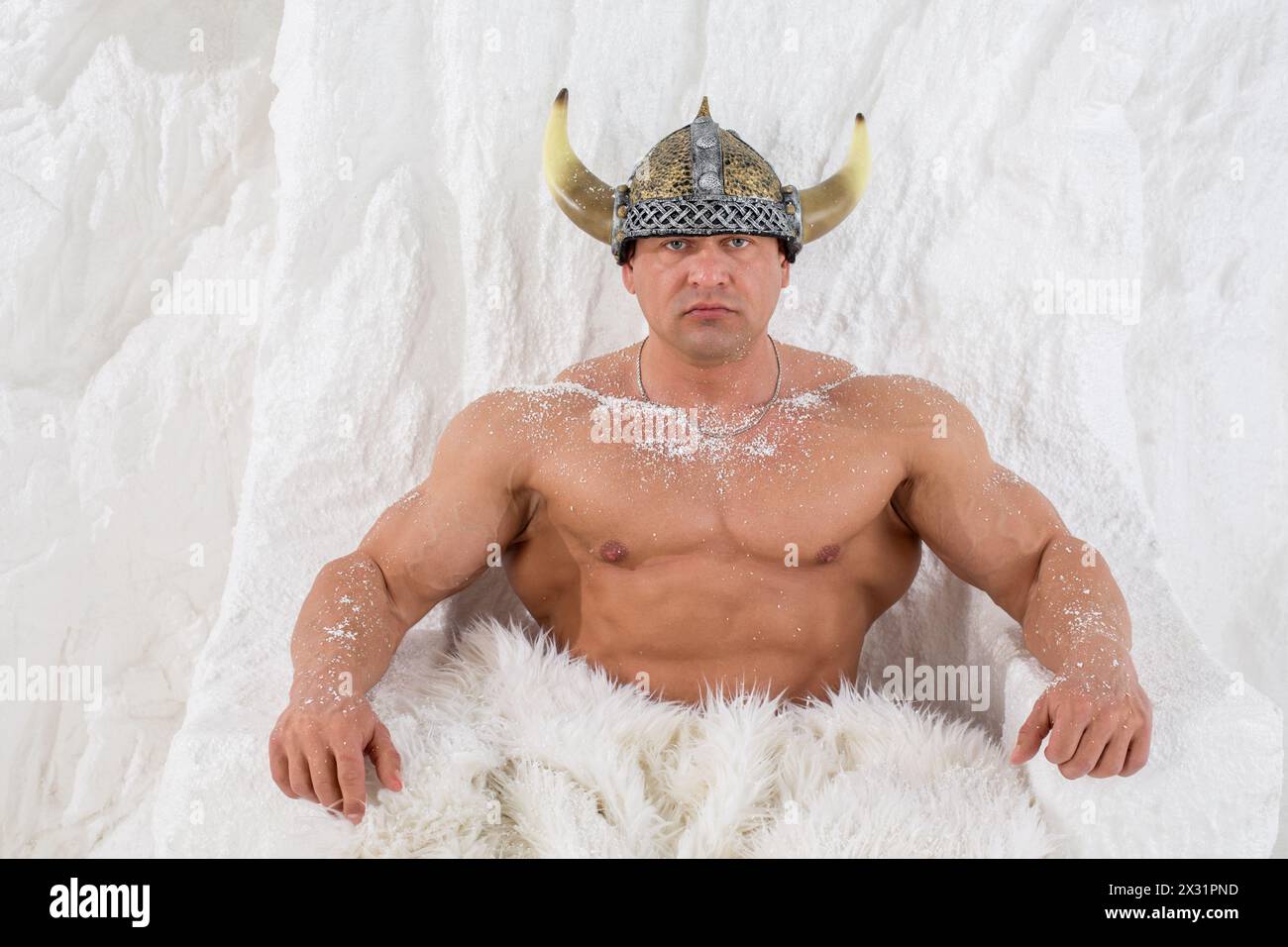 Viking warrior in snow hi-res stock photography and images - Alamy