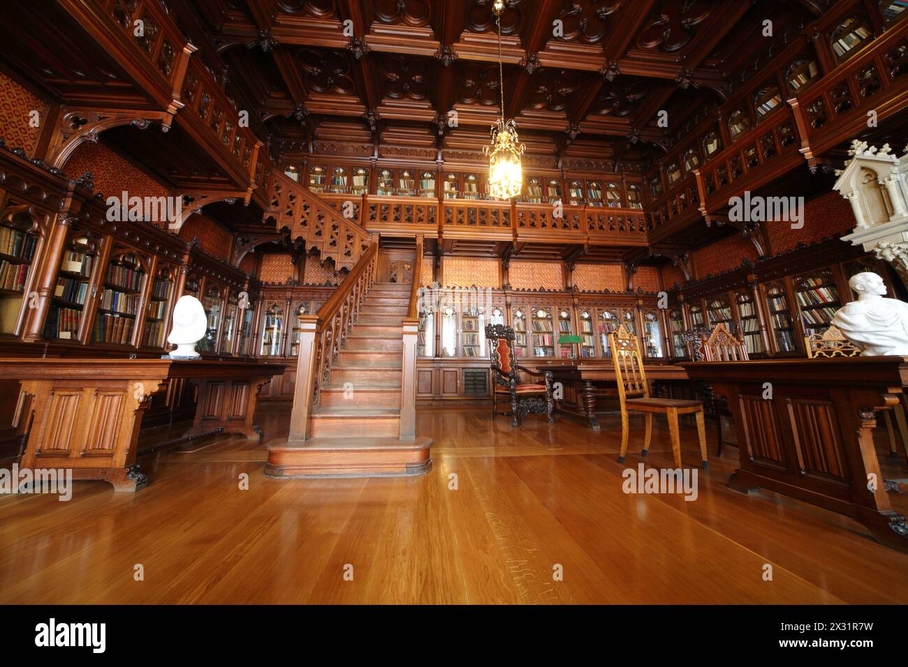 ST. PETERSBURG - APR 7: Library of Nikolay II in the State Hermitage ...