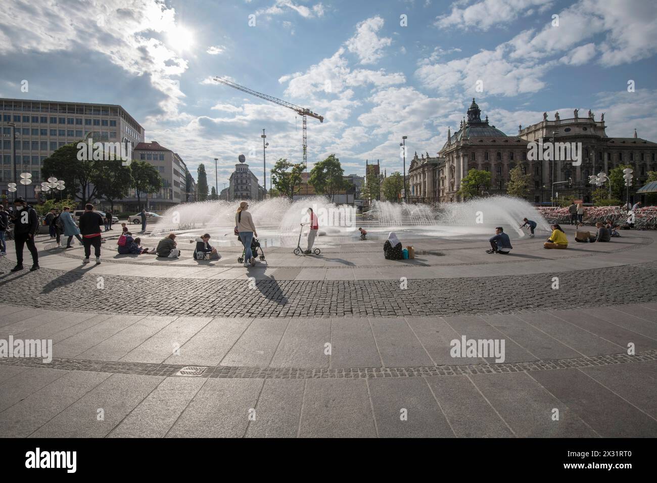 geography / travel, Germany, Bavaria, Munich, Karlsplatz / Stachus ...