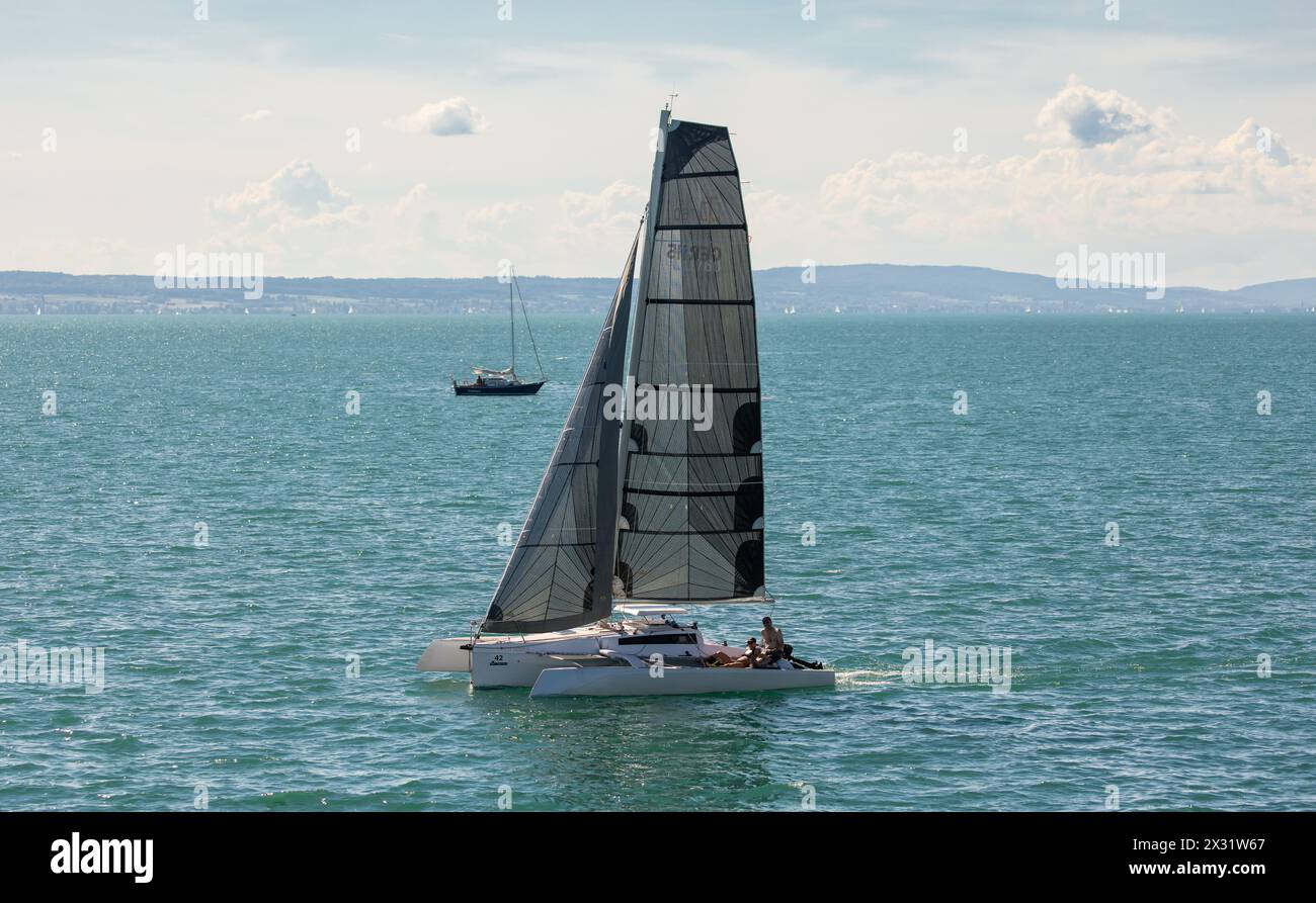 Ein Segelboot auf dem Bodensee. (Romanshorn, Schweiz, 21.08.2023 Stock ...