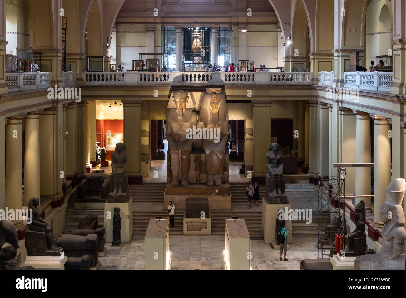 Cairo, Egypt - November 14 2023: Tourists visit the interior of the ...