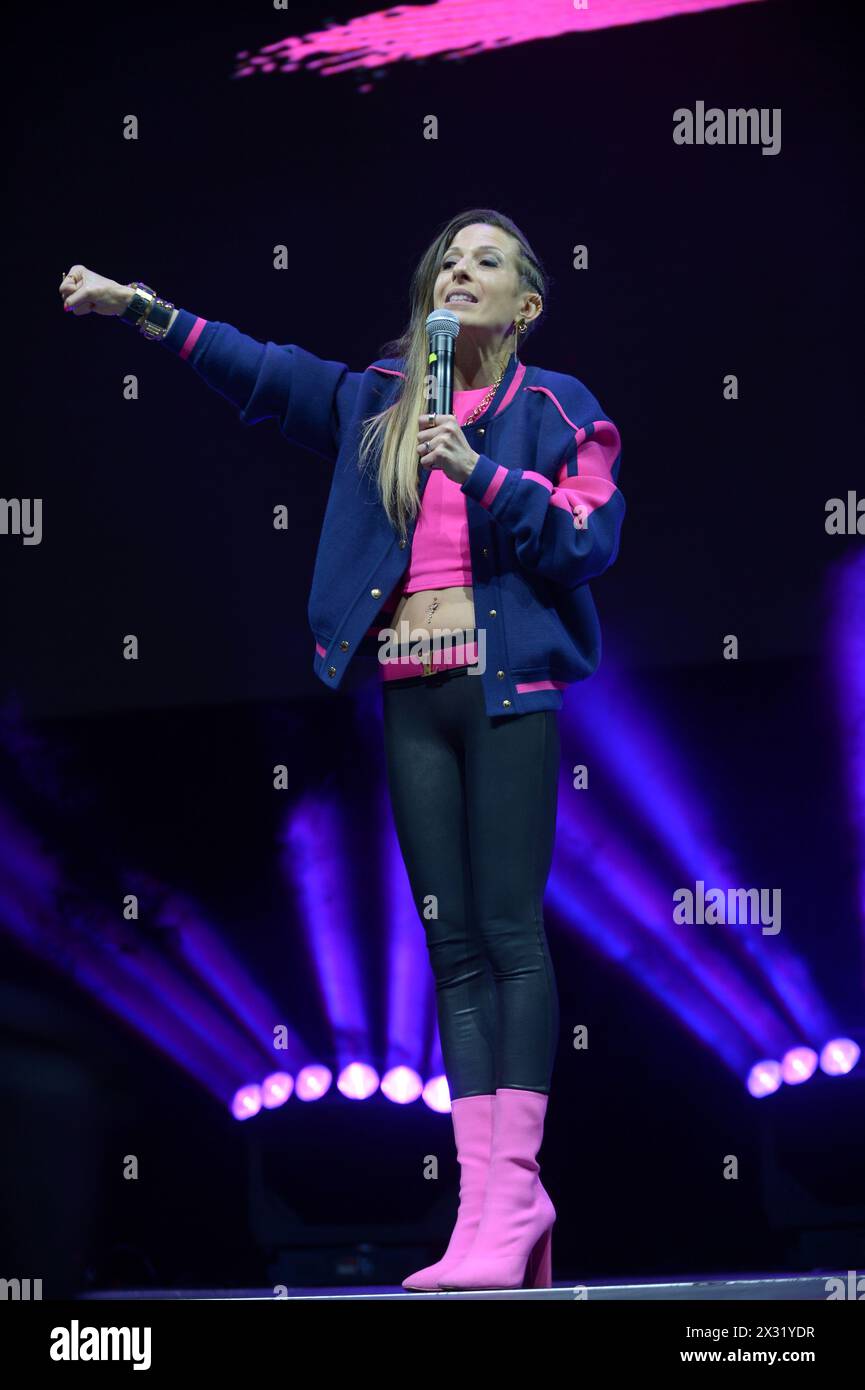 CORAL GABLES, FLORIDA - APRIL 20: Lisa Bilyeu speak on stage during the ...