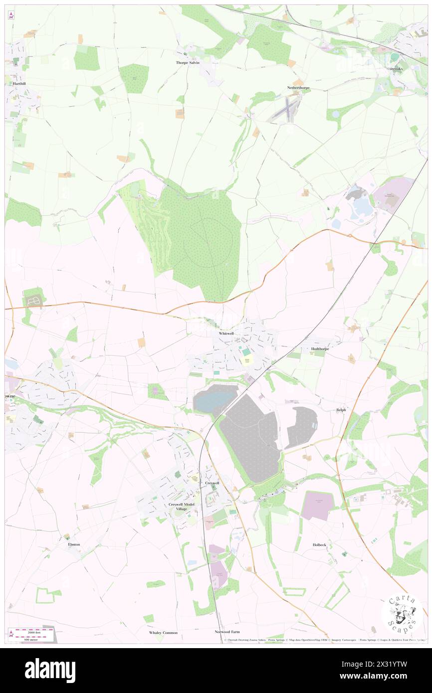 Whitwell, Derbyshire, GB, United Kingdom, England, N 53 17' 10'', S 1 ...