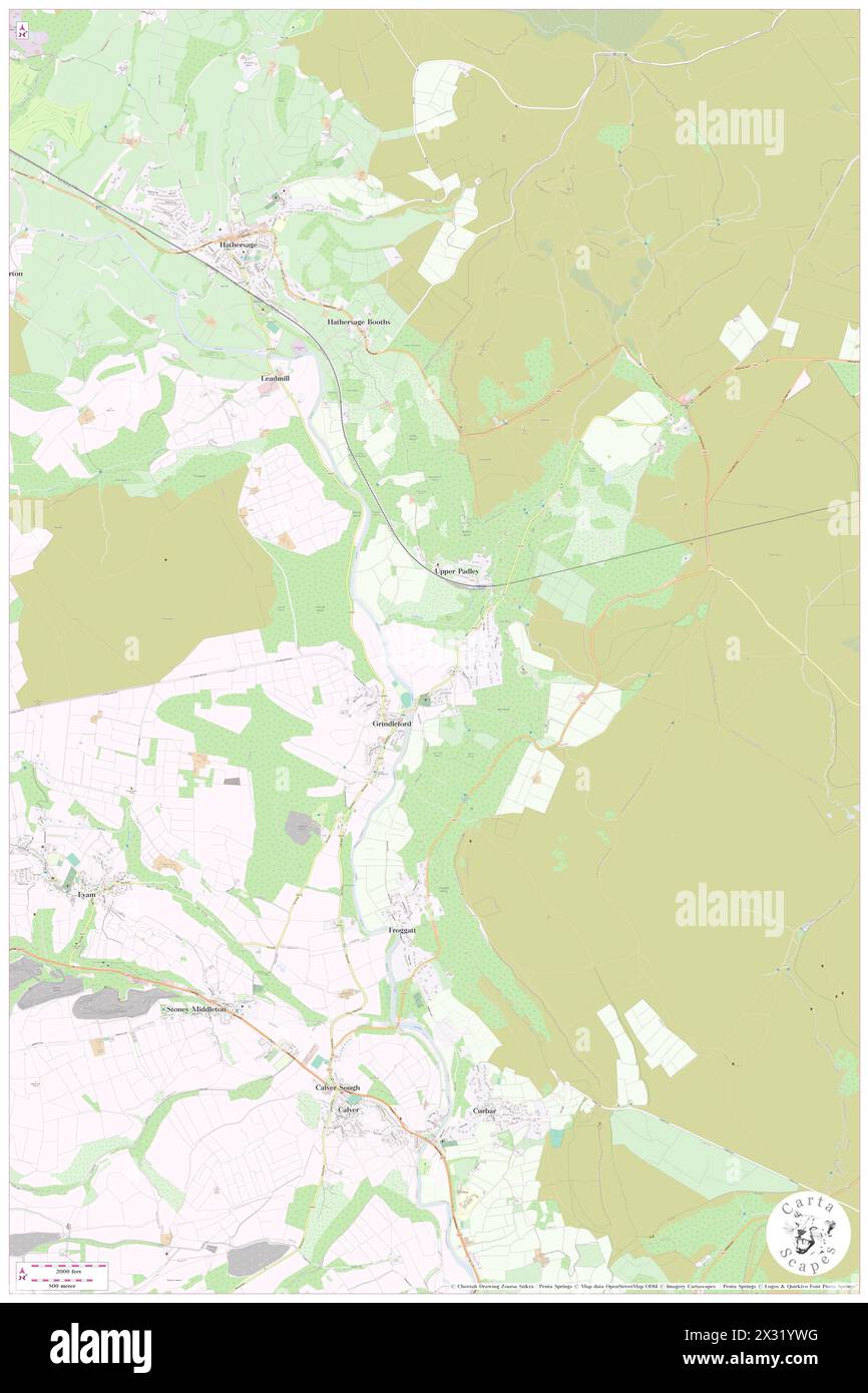 Grindleford map hi-res stock photography and images - Alamy