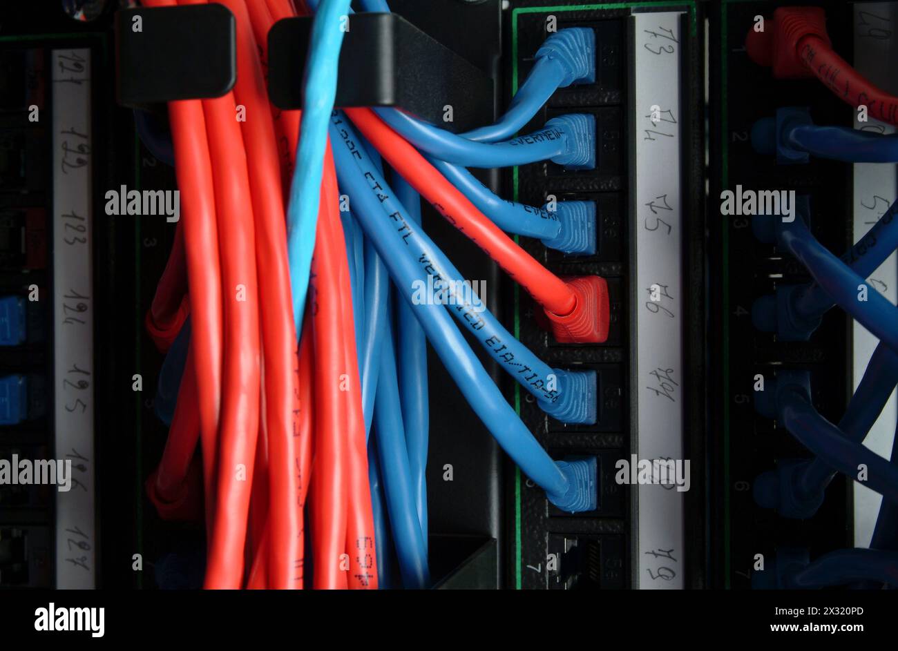 Computer wires, internet connections Stock Photo - Alamy