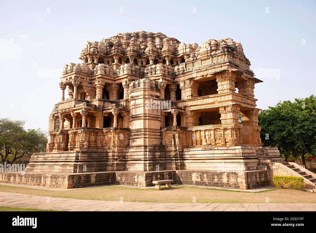 Sas Bahu Temple, Fort complex, Gwalior, Madhya Pradesh, India Stock ...