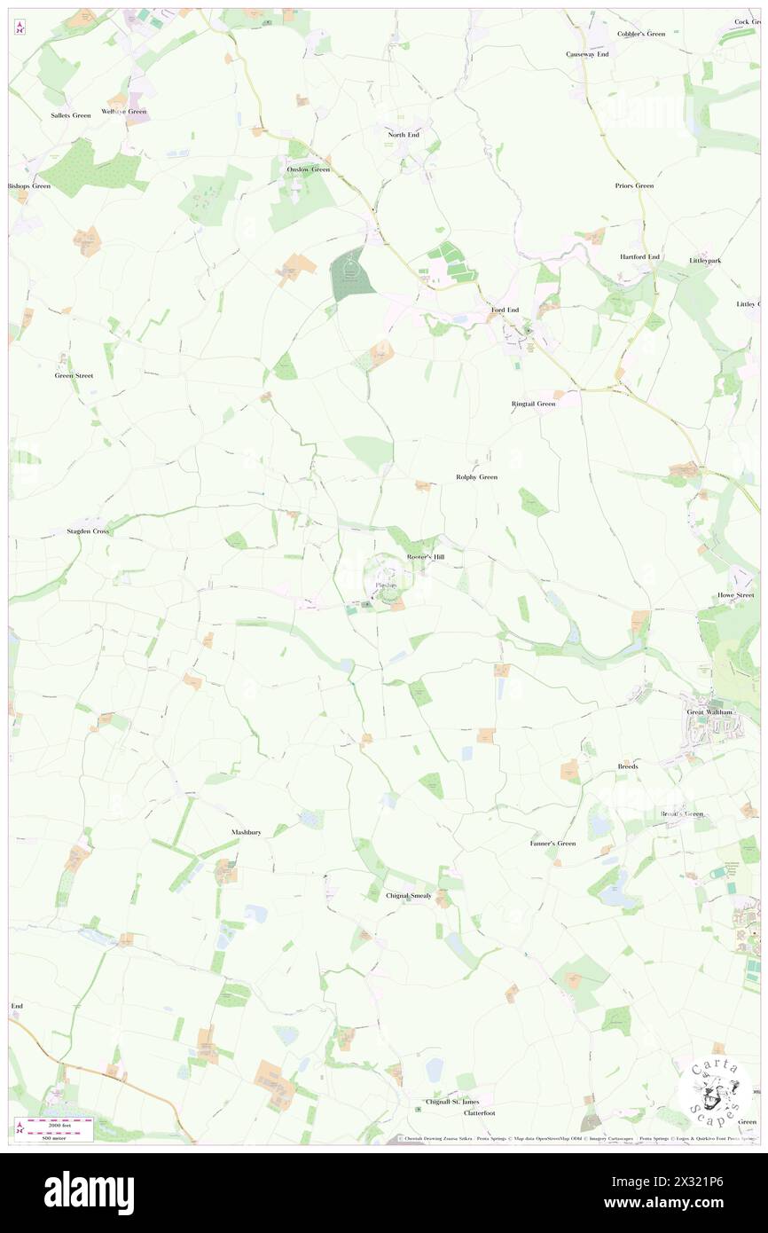 Essex road map Cut Out Stock Images & Pictures - Alamy