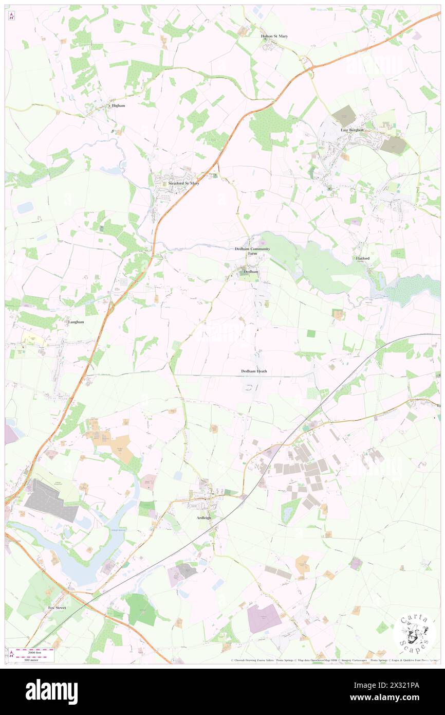 Map of dedham Cut Out Stock Images & Pictures - Alamy