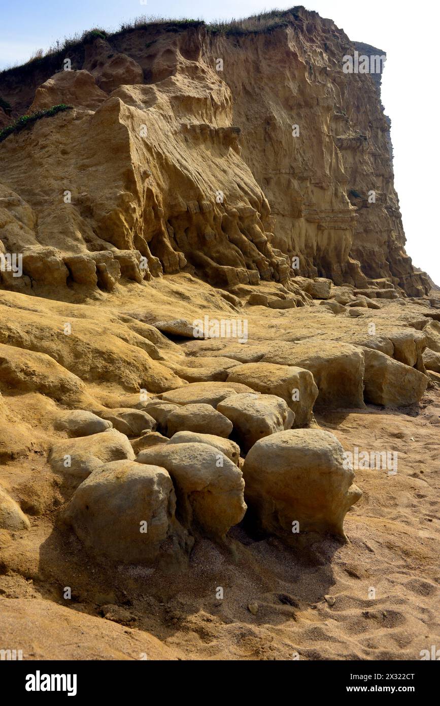 Jurassic Coast. Cliff erosion at West Bay, Dorset Stock Photo - Alamy