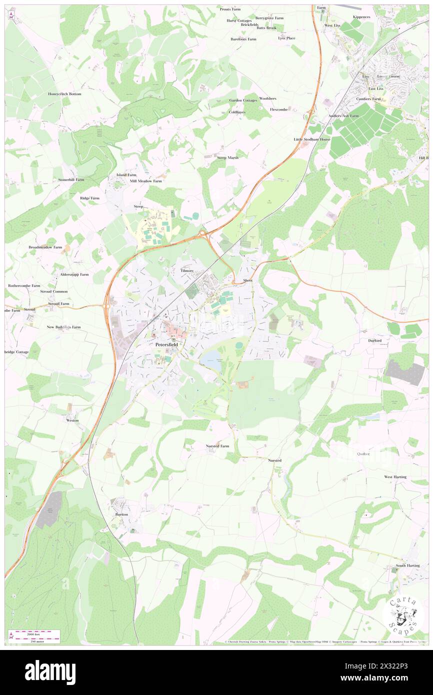 Map of petersfield hi-res stock photography and images - Alamy
