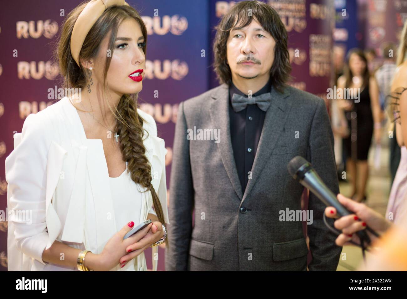MOSCOW - MAY 25: Katie Topuriya soloist of the band A-Studio with ...