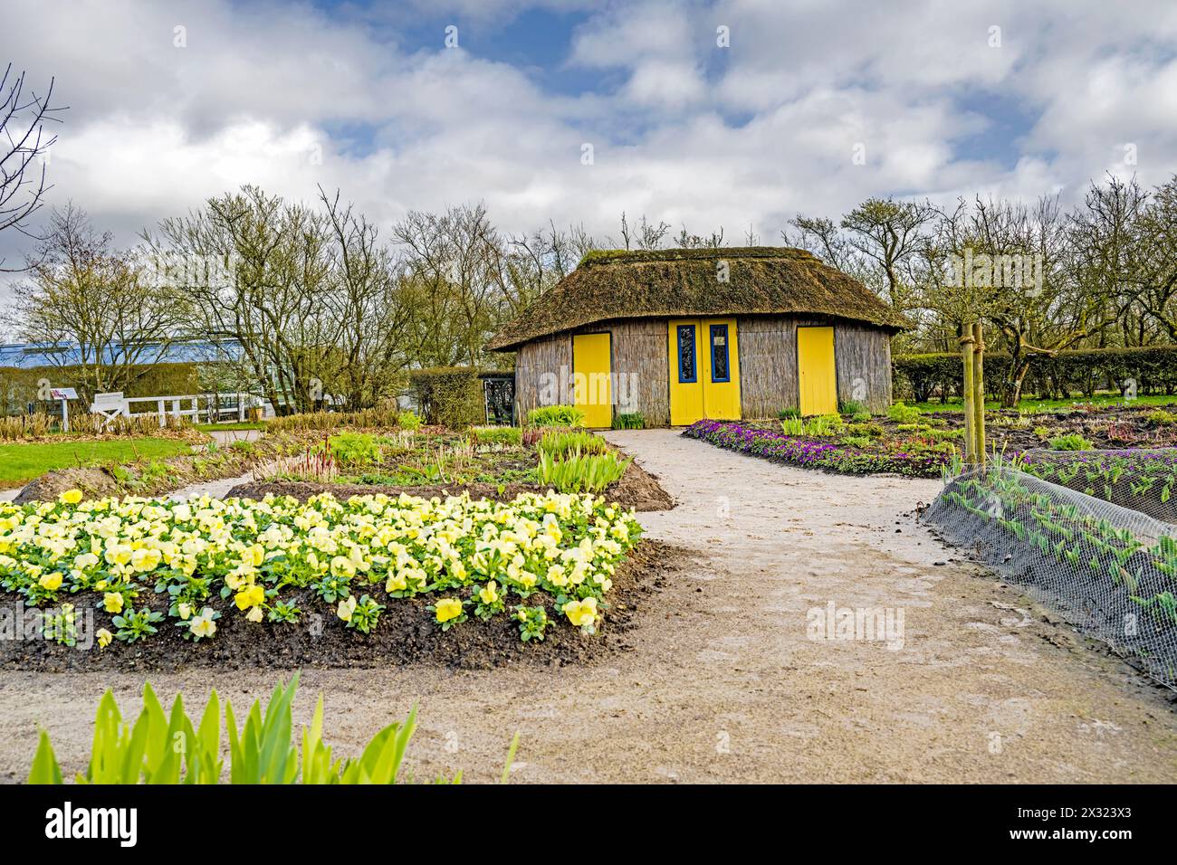 House and garden of the Painter Emil Nolde in Northern Germany; Nolde ...