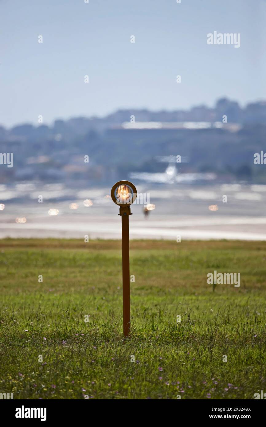 ITALY, Naples, international airport Capodichino, airplane take off and ...