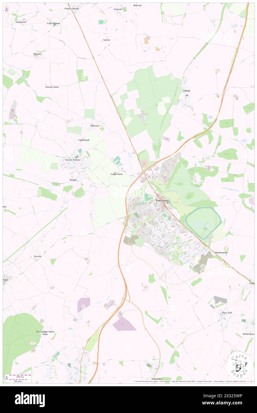 Towcester, Northamptonshire, GB, United Kingdom, England, N 52 8' 4 ...