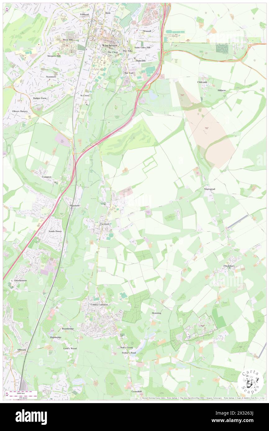 Map of twyford hi-res stock photography and images - Alamy
