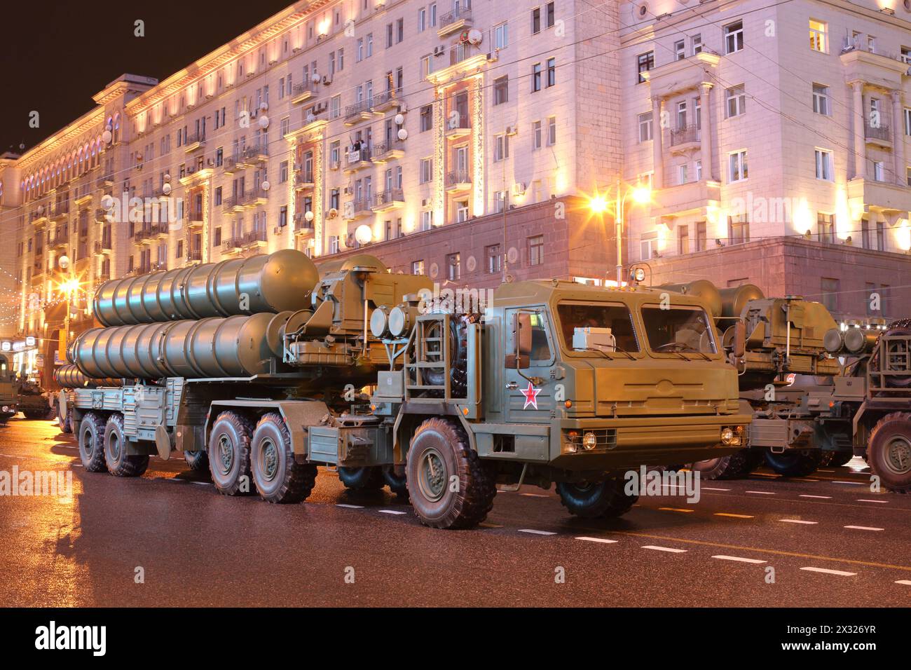 MOSCOW - MAY 3: Russian anti-aircraft missile system large-range and ...
