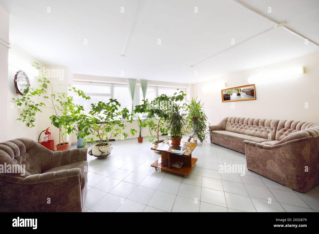 Empty light hall plants hi-res stock photography and images - Alamy