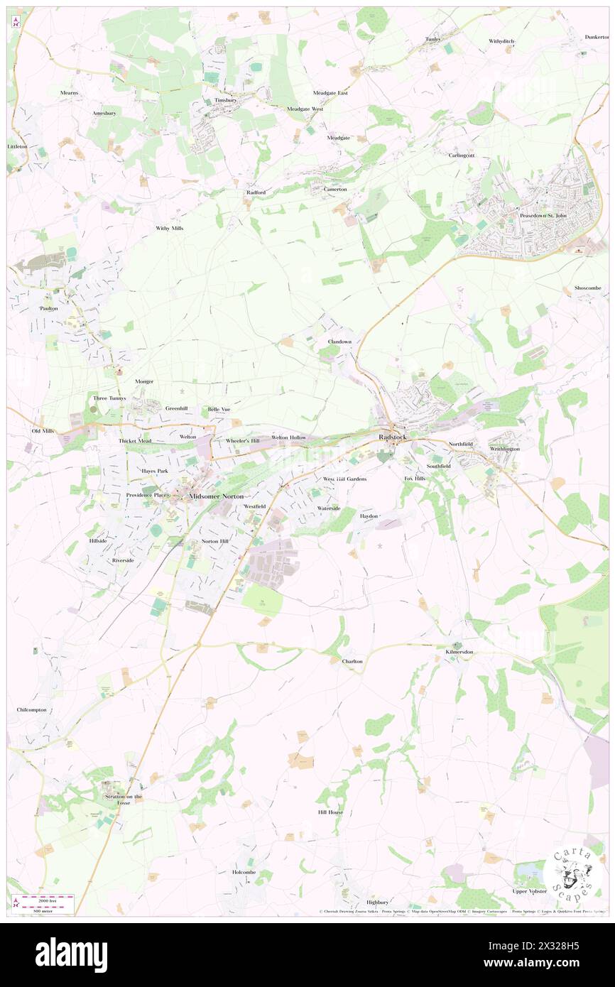 Radstock map hi-res stock photography and images - Alamy