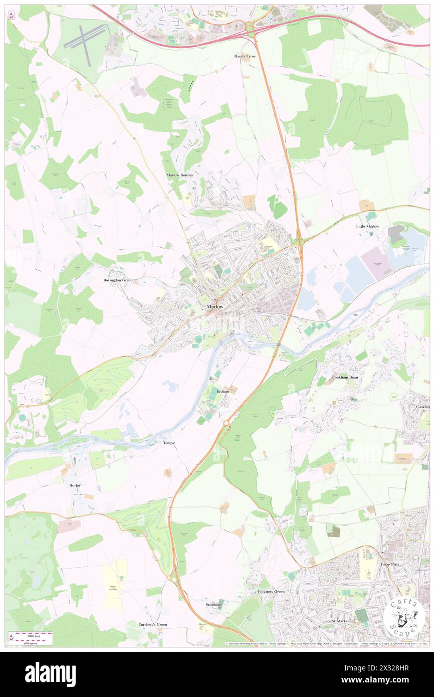 Marlow map hi-res stock photography and images - Alamy