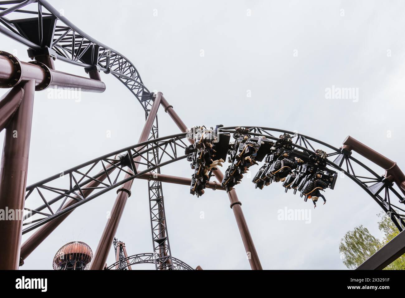 Rust, Germany. 24th Apr, 2024. Passengers ride the Voltron Nevera ...