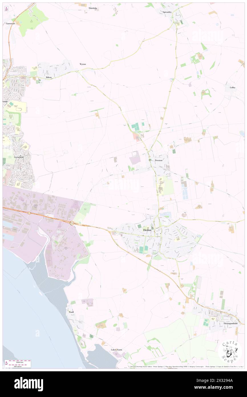 Preston map Cut Out Stock Images & Pictures - Alamy