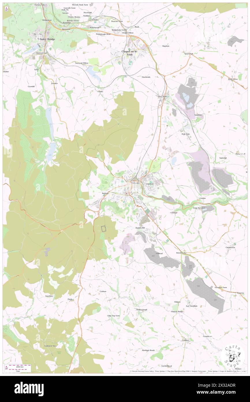 Hartington map hi-res stock photography and images - Alamy
