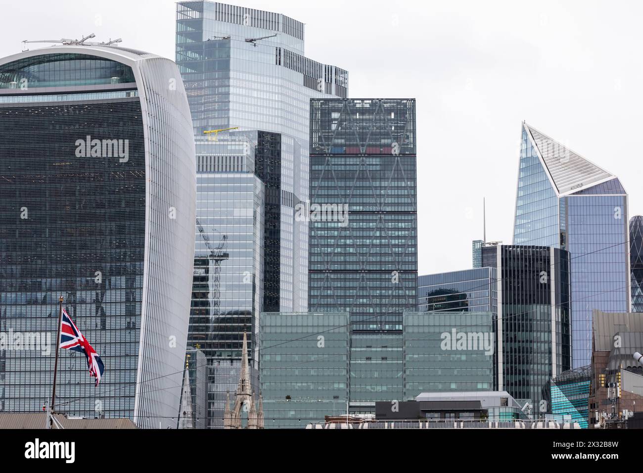 London Skyline near Tower Bridge Stock Photo - Alamy