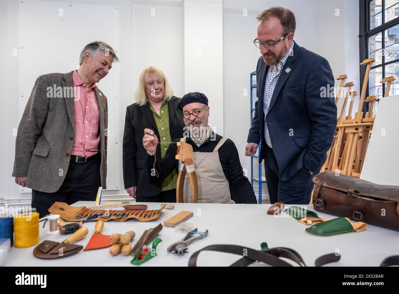 London, UK. 24 April 2024. (L to R) Alexander Barron, CEO West Dean ...