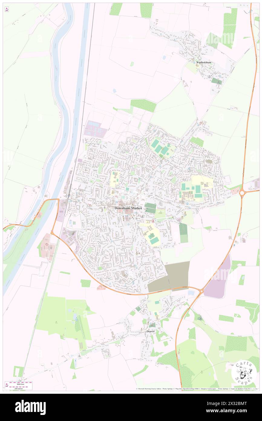 Downham Market, Norfolk, GB, United Kingdom, England, N 52 36' 14'', N ...