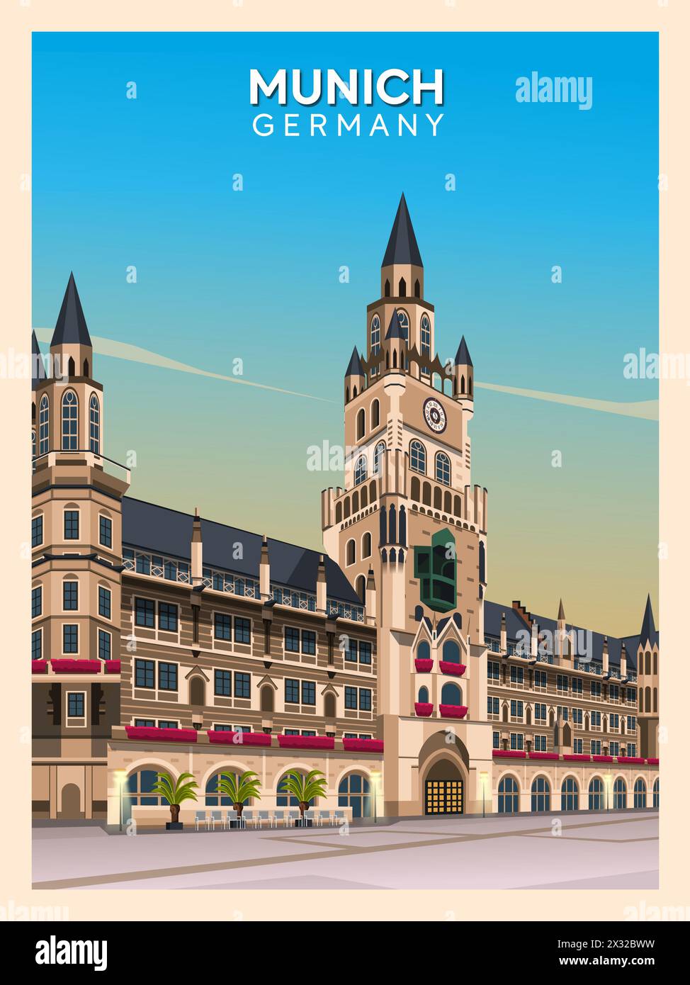 Munich architecture drawing hi-res stock photography and images - Alamy