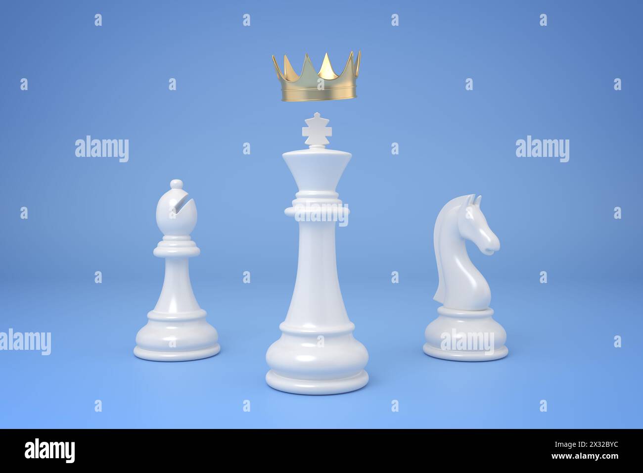 Gold crown on chessboard hi-res stock photography and images - Alamy