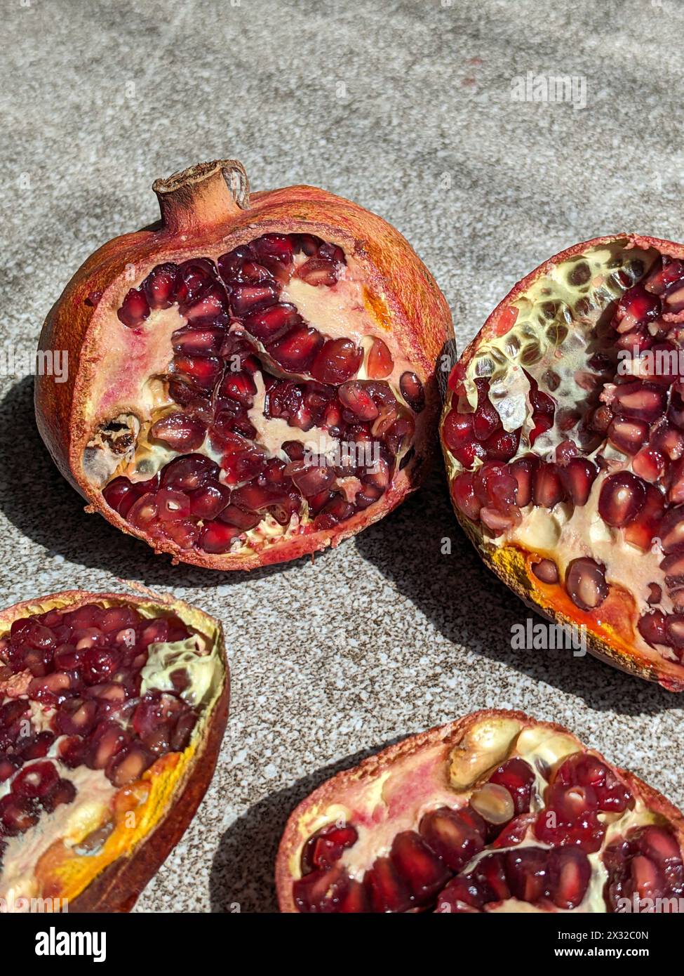 Rotten dried pomegranates, mold inside the pomegranate Stock Photo - Alamy