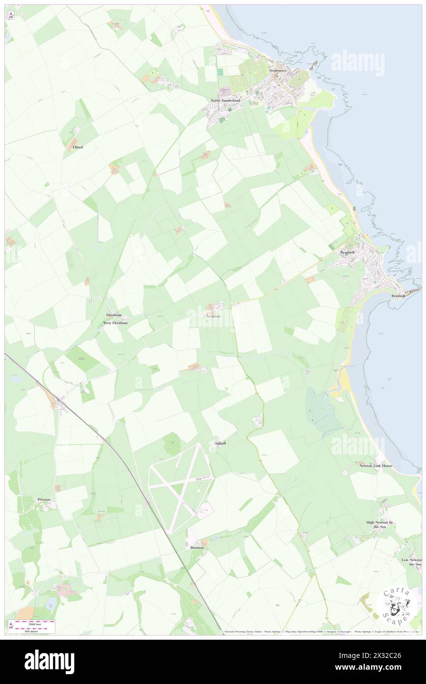 Beadnell map hi-res stock photography and images - Alamy