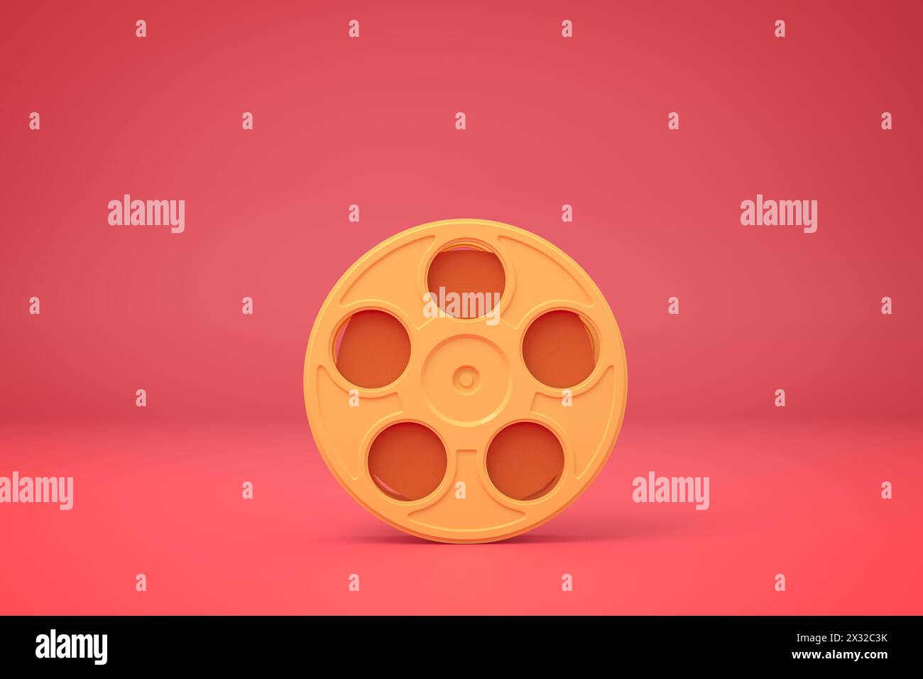 Solo film reel with minimalist design Stock Photo - Alamy