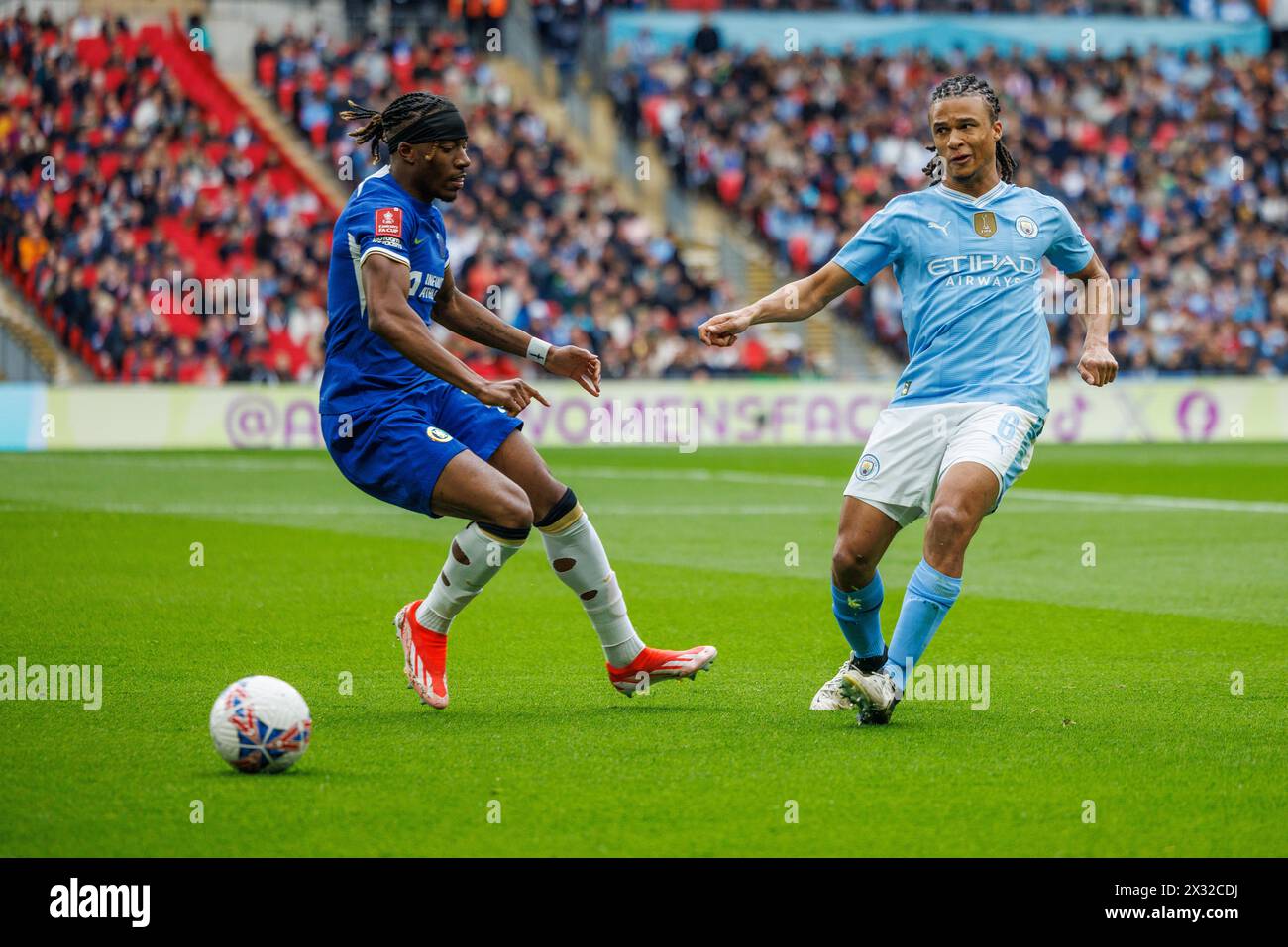 Nathan Ake of Manchester City- Manchester City v Chelsea, The Emirates ...