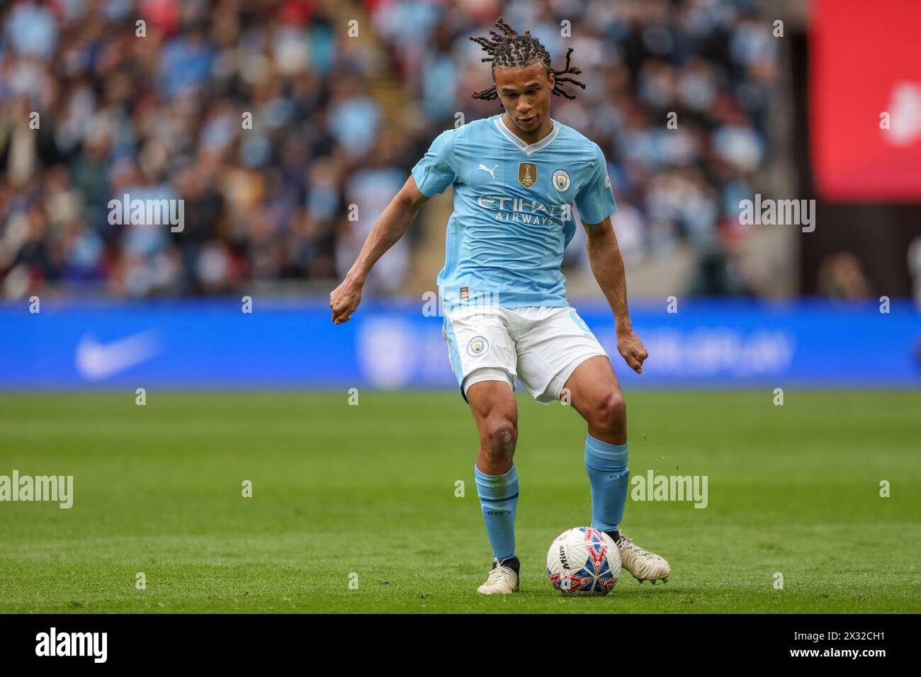 Nathan Ake of Manchester City- Manchester City v Chelsea, The Emirates ...