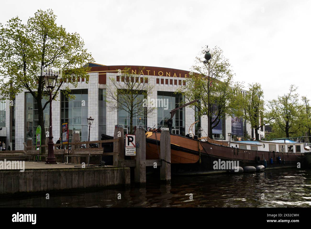 National opera house viewed from canal boat cruise hi-res stock ...