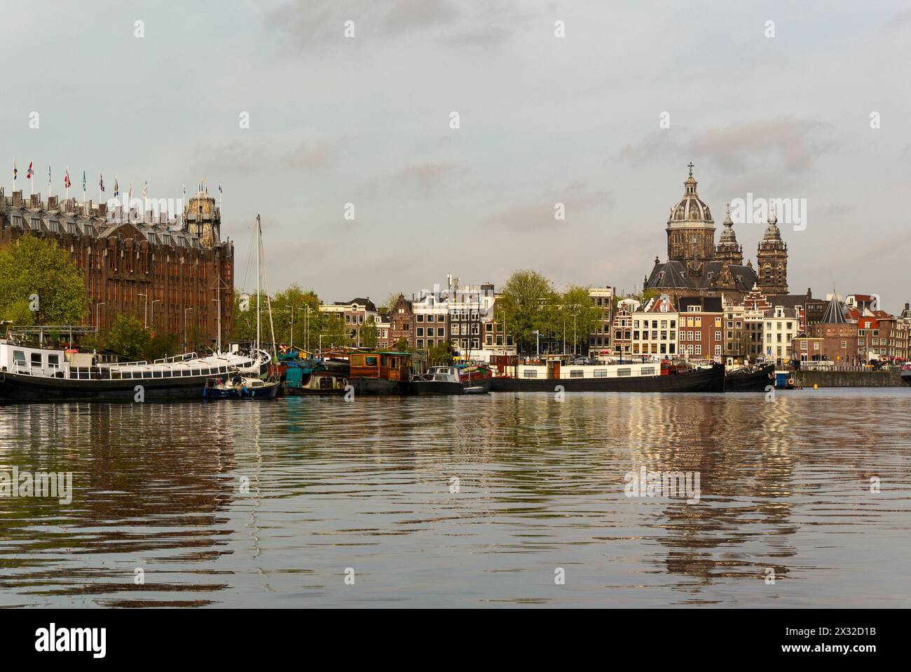 Looking back at Basilica of St Nicholas and Park Plaza Victoria Hotel ...