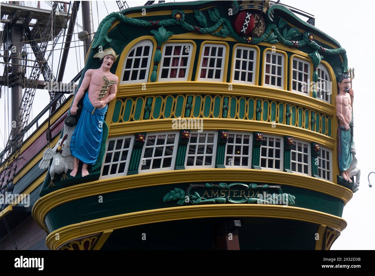 Stern of Amsterdam authentic replica of VOC Dutch East India Company ...