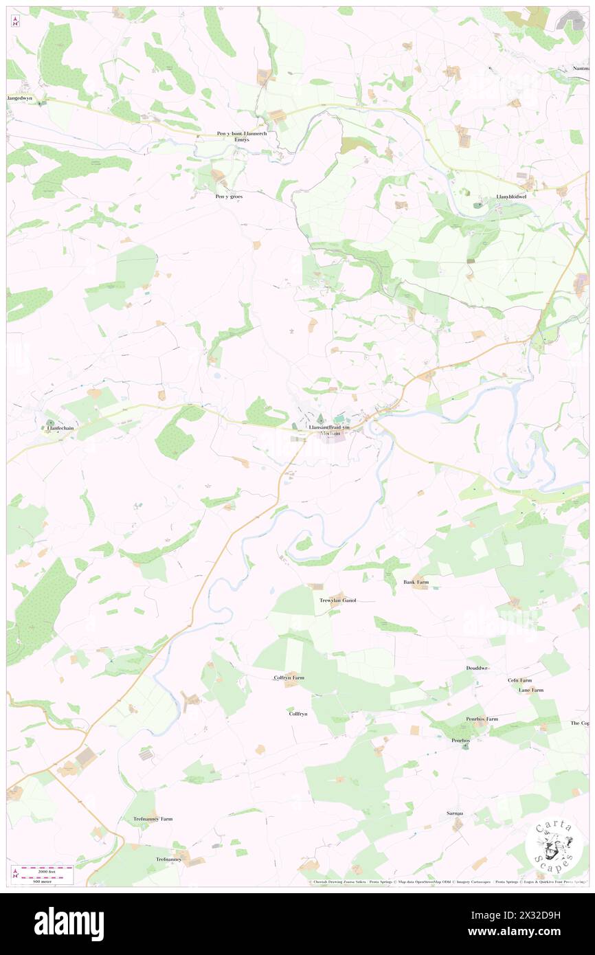 Llansantffraid, Sir Powys, GB, United Kingdom, Wales, N 52 46' 22'', S ...