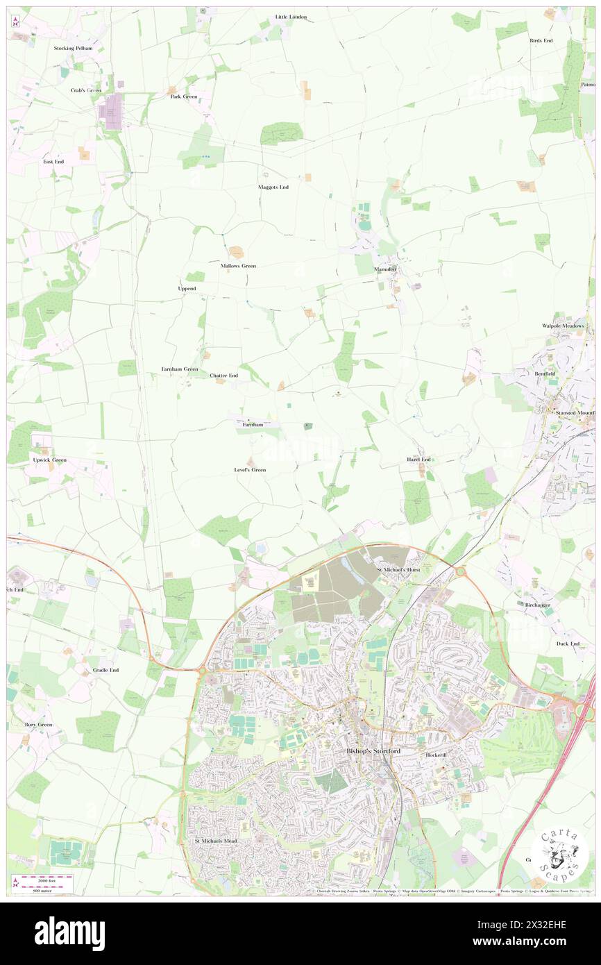 Farnham surrey map Cut Out Stock Images & Pictures - Alamy