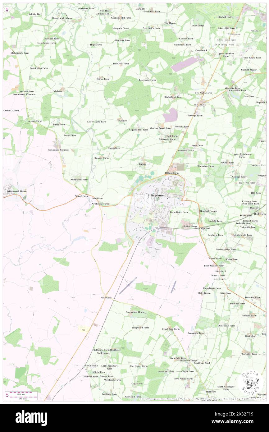 Map of billingshurst hi-res stock photography and images - Alamy