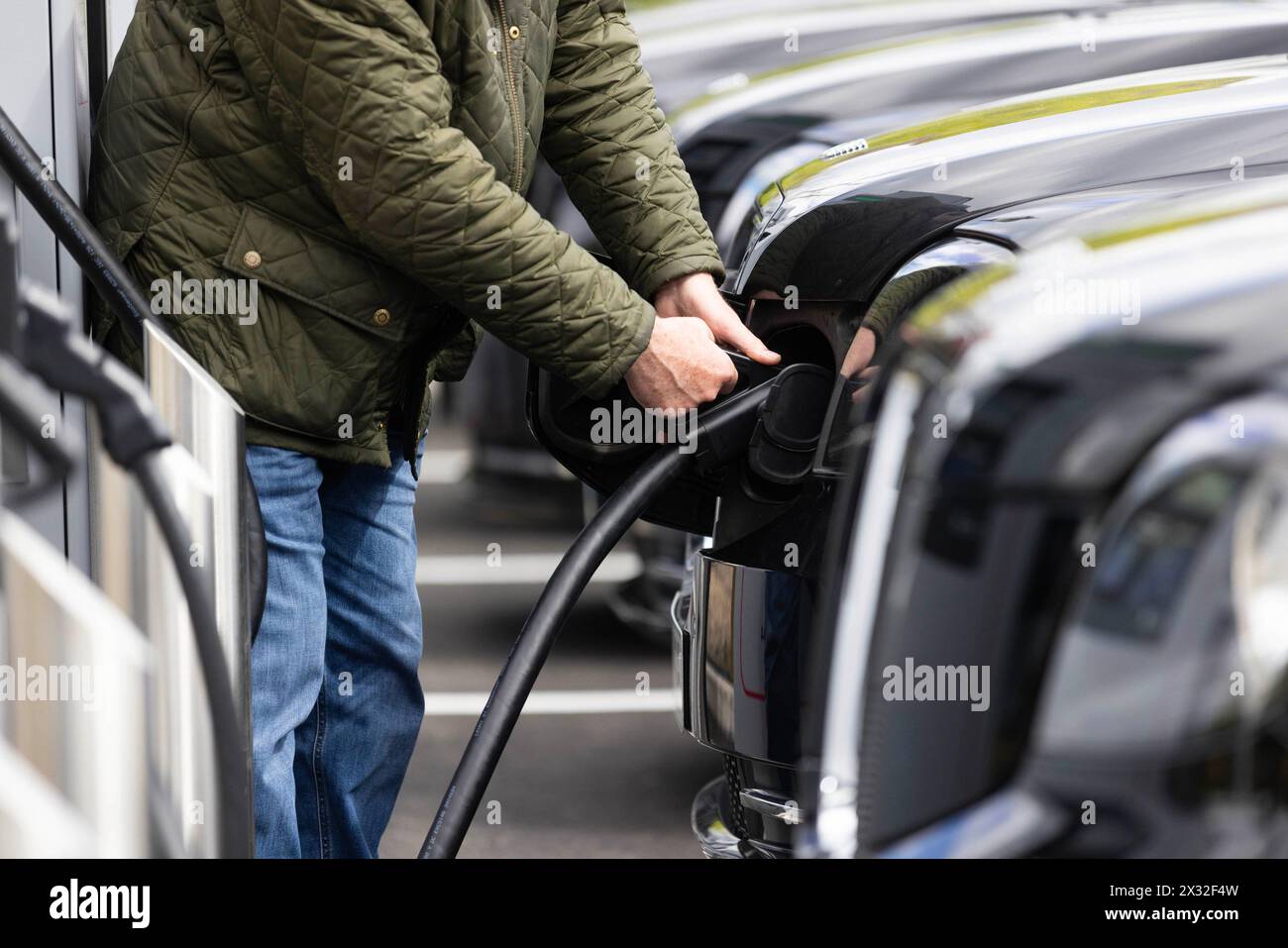 EDITORIAL USE ONLY The launch of InstaVolt's largest ultra-rapid electric vehicle (EV) charging ...