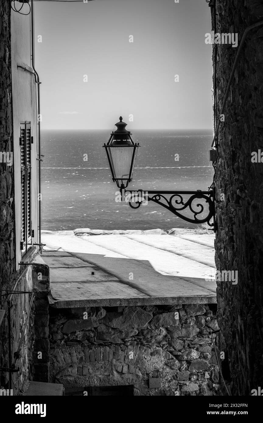 Magic of the Cinque Terre. Colors of the houses and the sea of ...