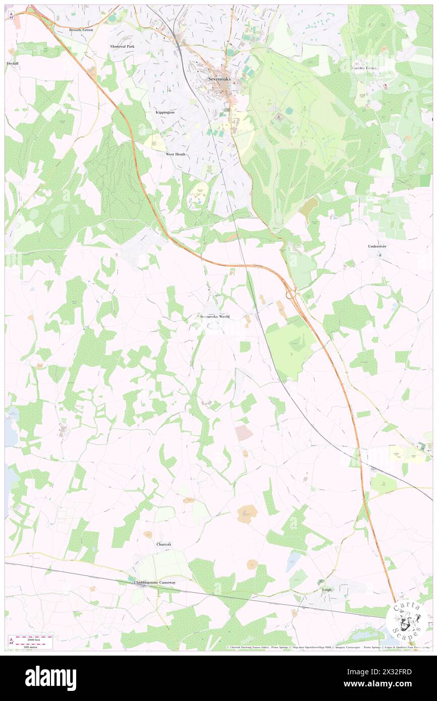 Sevenoaks map hi-res stock photography and images - Alamy